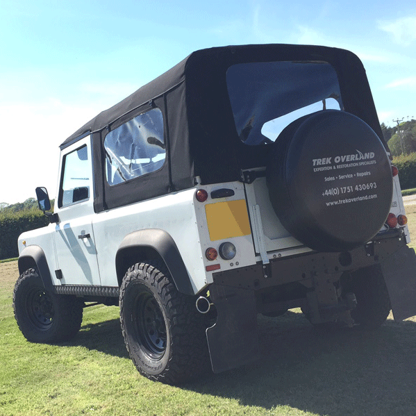 Land Rover Defender 90 Soft Top Conversion (Roll Cage & Hood) – Trek ...