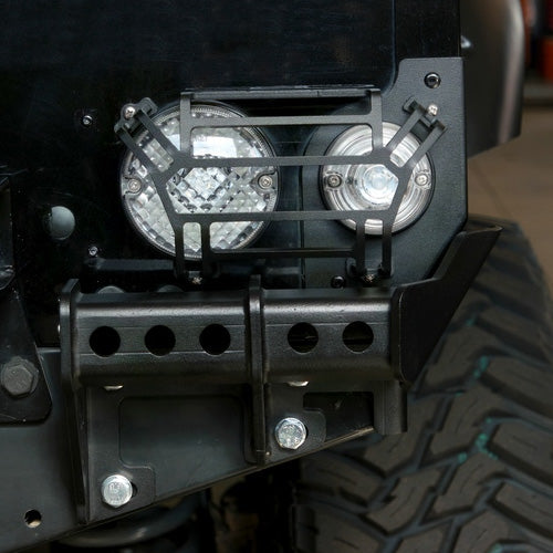 Land Rover Defender 110 Cut Out Bumperettes, Light Guard and Body Prot ...