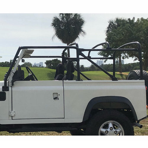 Land Rover Defender 90 Soft Top External / Internal Roll Cage - Safety ...