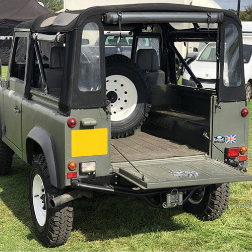 Land Rover Defender 90 Heavy Duty Hood Sticks L236 - Safety Devices ...